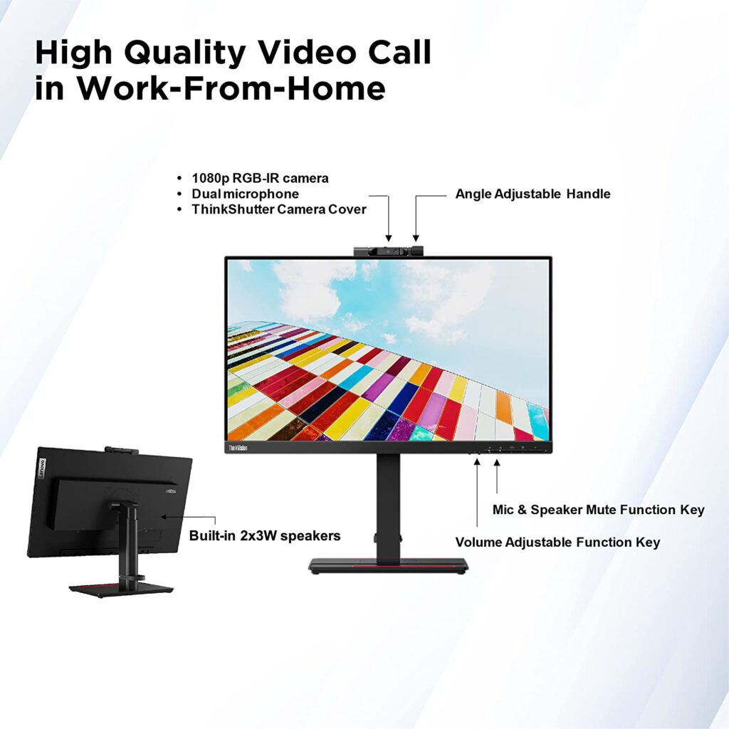 Lenovo ThinkVision T24v-20 23.8″ VoIP Monitor – XTRONICSAPP